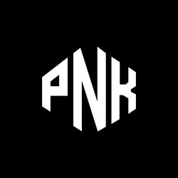 Pnk logo letter design Royalty Free Vector Image