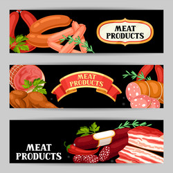 Chicken meat vertical banners Royalty Free Vector Image