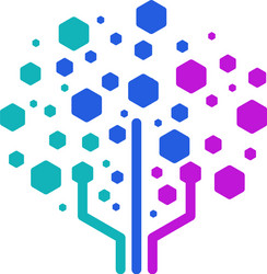 Digital tree logo designs concept modern tree Vector Image