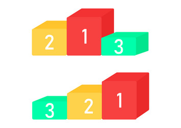 First Place Podium Trophy Vector Images (over 2,700)