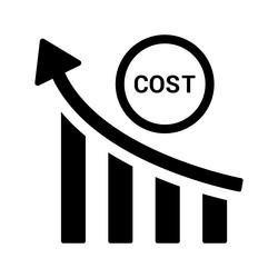 High cost icon design Royalty Free Vector Image