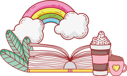 Book Stack Rainbow Vector Images (50)