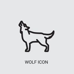 Wolf stickers icon Royalty Free Vector Image - VectorStock