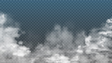 Smoke effect on a transparent background Vector Image