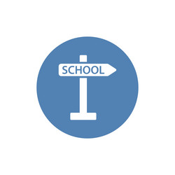 School sign design elements set Royalty Free Vector Image