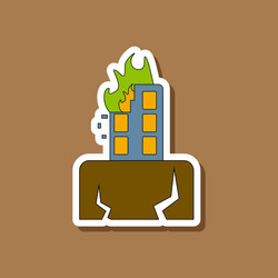 Paper Sticker On Stylish Background Natural Vector Image