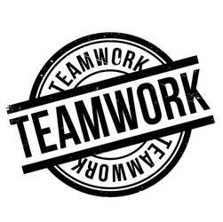 Teamwork rubber stamp Royalty Free Vector Image
