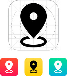 Map area icon on white background Royalty Free Vector Image