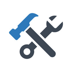 Maintenance tools icon Royalty Free Vector Image