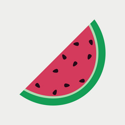 Happy smilling cute watermelon Royalty Free Vector Image