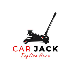 Car jack logo design Royalty Free Vector Image