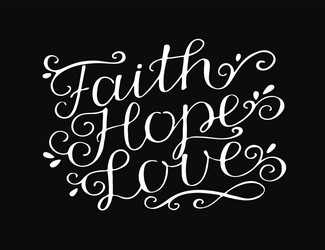Bible lettering christian art jesus savior Vector Image