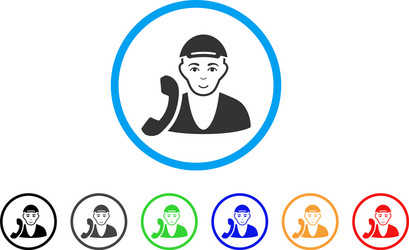 Guy Receptionist Icon Vector Images (60)
