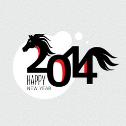 Horse 2014 year chinese symbol Royalty Free Vector Image