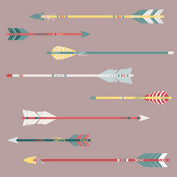 Set of ethnic arrows Royalty Free Vector Image