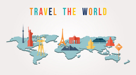 World tour Royalty Free Vector Image - VectorStock