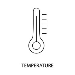Storage temperature range symbol black Royalty Free Vector