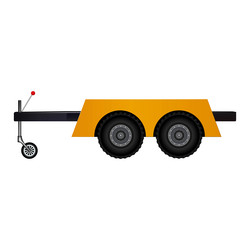 Generator on trailer side view graphics Royalty Free Vector