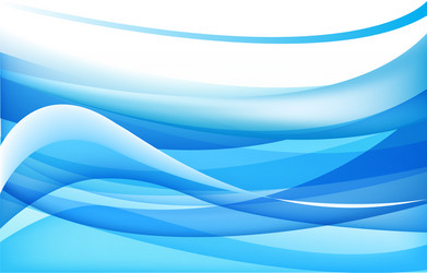 Abstract blue wavy water background Royalty Free Vector