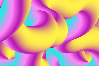 3d abstract curve shape background in glow Vector Image