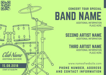 Drum Flyer Vector Images (over 1,000)