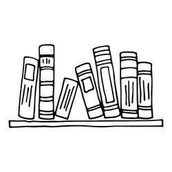 Books Shelf Outline Vector Images (over 2,900)