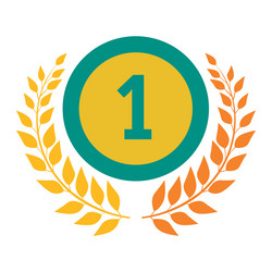 Award cup first Royalty Free Vector Image - VectorStock