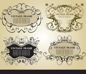 Floral background document template Royalty Free Vector