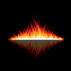 Object fire crop Royalty Free Vector Image - VectorStock