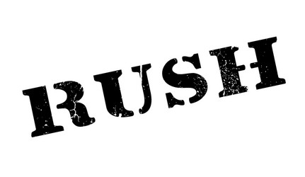 Rush rubber stamp Royalty Free Vector Image - VectorStock