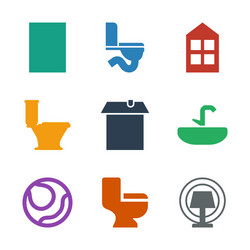 5 indoor icons Royalty Free Vector Image - VectorStock