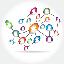 Social media abstract communication Royalty Free Vector