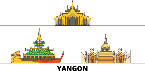 Yangon Map Vector Images (over 180)
