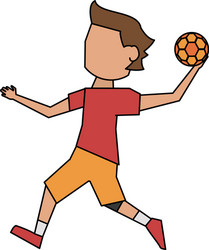 Handball Player Cartoon Vector Images (over 480)