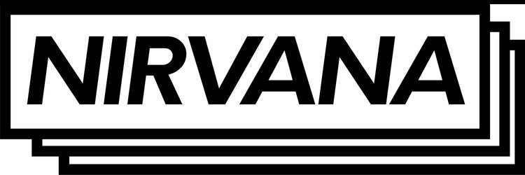 Nirvana stamp on white Royalty Free Vector Image