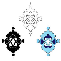 Antique ottoman turkish design Royalty Free Vector Image