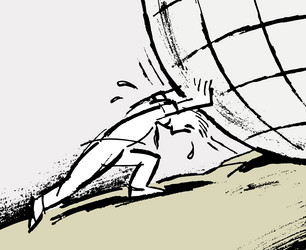 Man Pushing Sketch Vector Images (over 370)