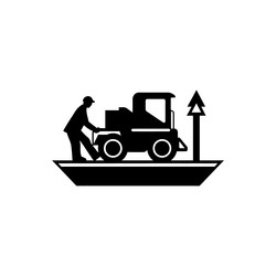 Road construction icon Royalty Free Vector Image