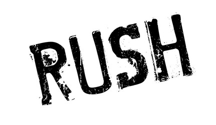 Rush rubber stamp Royalty Free Vector Image - VectorStock