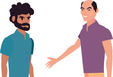 Two men design Royalty Free Vector Image - VectorStock