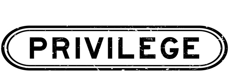 Grunge green privilege word rubber seal stamp Vector Image