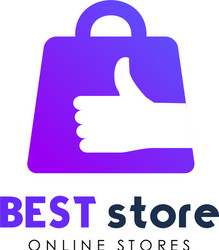 Best stores logo design shop icon Royalty Free Vector Image