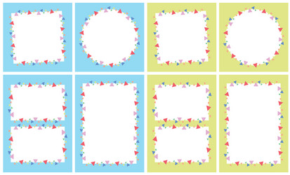 Border frame background worksheet Royalty Free Vector Image