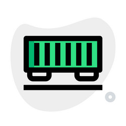 Box car carrier section for transporting goods Vector Image