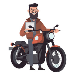 Motorcycle Mustache Biker Vector Images (over 190)