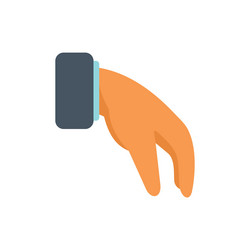 Take hand gesture icon flat sign pose Royalty Free Vector