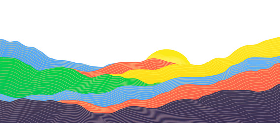 Creative minimalist hand painted abstract art Vector Image