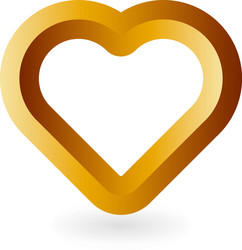 Gold Heart Logo Vector Images (over 4,500)