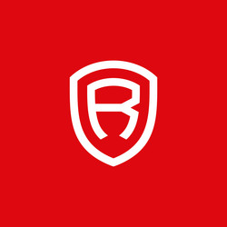 Spartan helmet logo design Royalty Free Vector Image