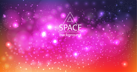 Colorful space background with nebula stellar Vector Image